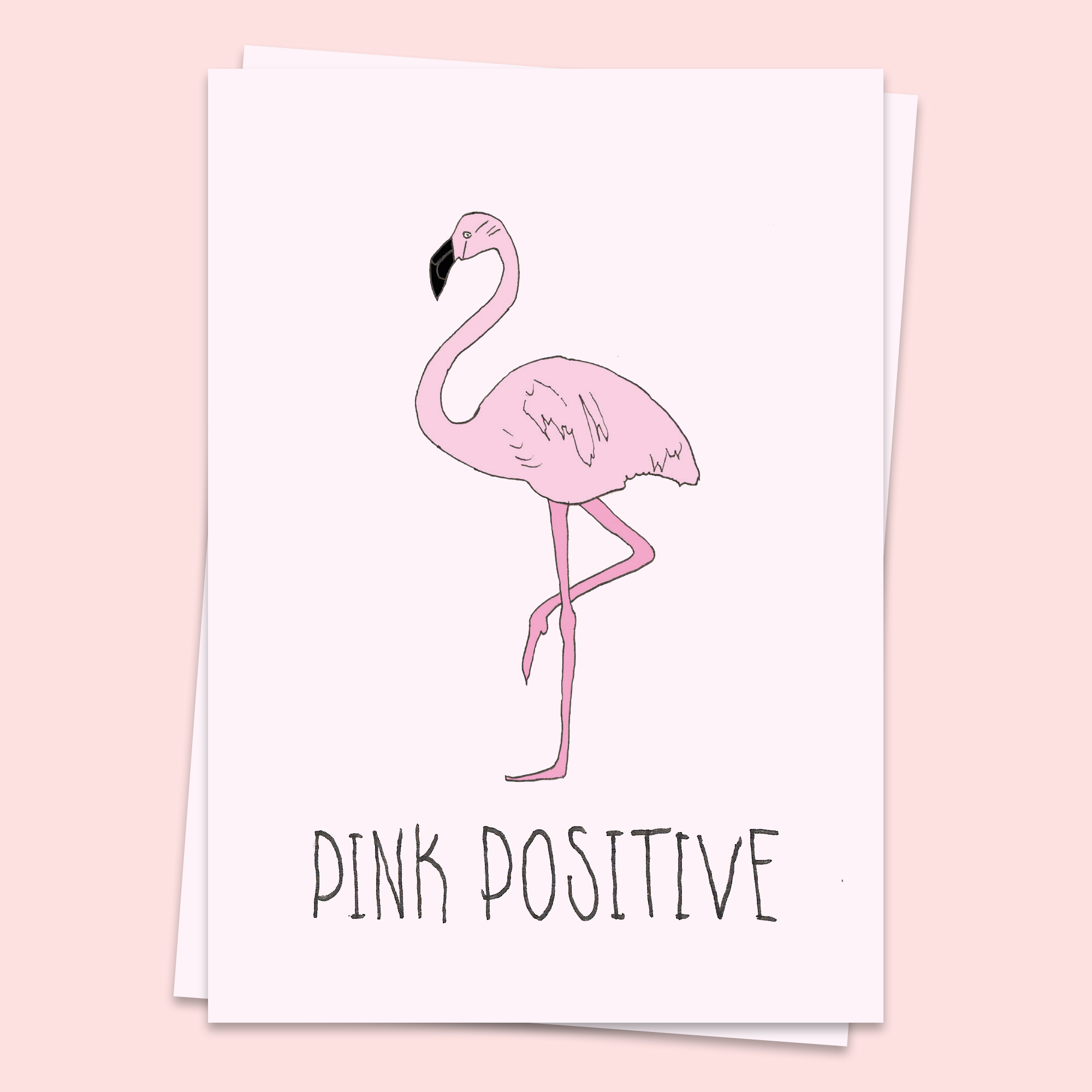 Pink positive - wenskaart | Gouts et couleurs